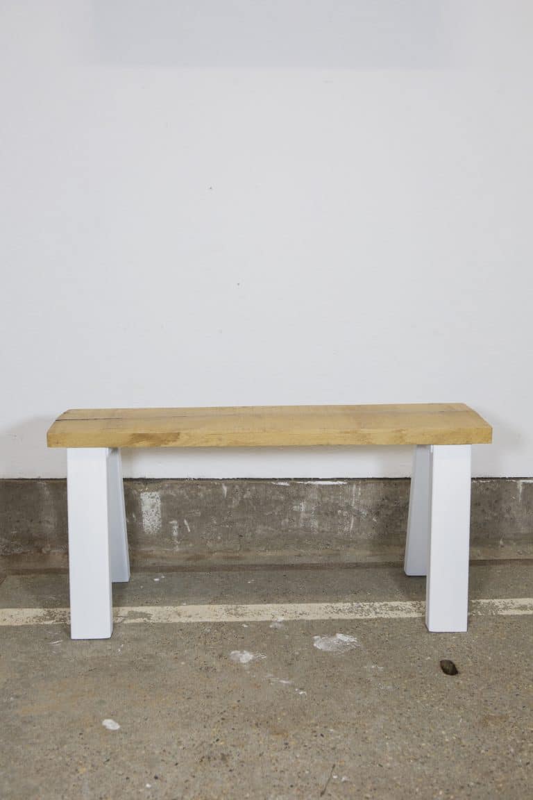 Houten bankje eiken | maatwerk | eikenhout of steigerhout | Maikku